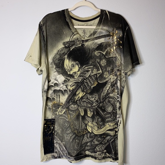 Affliction | Shirts | Affliction Horiyoshi Iii Heros Demons Shirt L ...